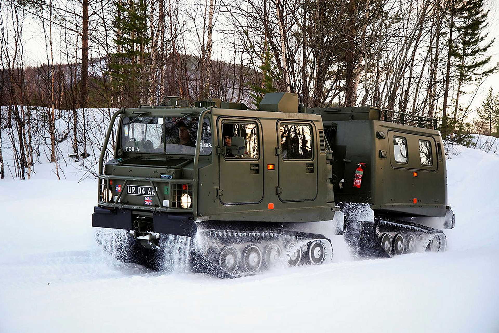 British Army Soldiers Train in Norway to Operate BV206 Amphibious Vehicles in Harsh Arctic ...