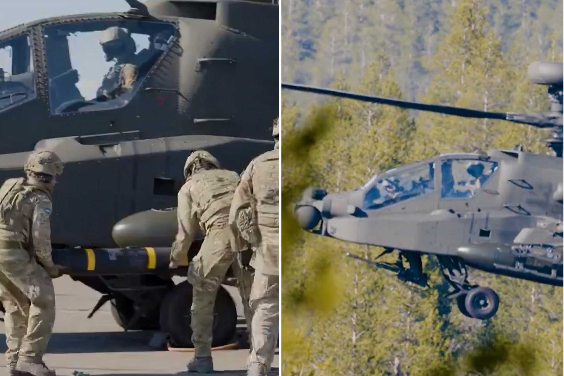 Apache Helicopter Firing Range