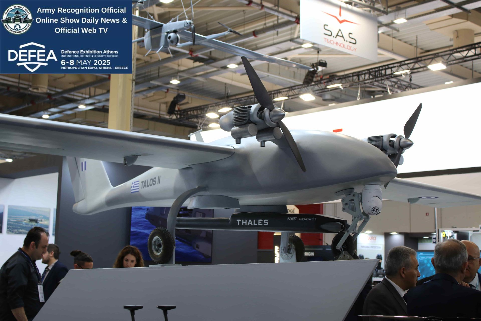 DEFEA 2025: Greek Company SAS Arms Talos II Drone with Laser-Guided ...